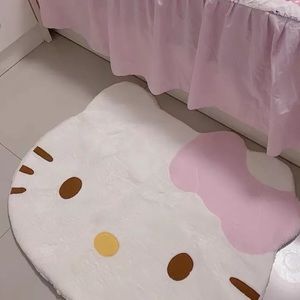 Other | Hello Kitty Rug Mat White Pink Girls Women Adults Home Room ...